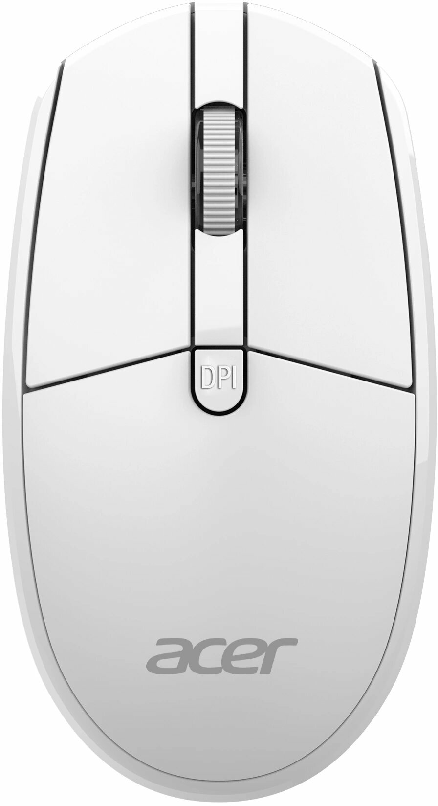 Мышь Acer OMR408 белый оптическая 1600dpi беспров. USB для ноутбука 4but (ZL. MCEEE.02Y)