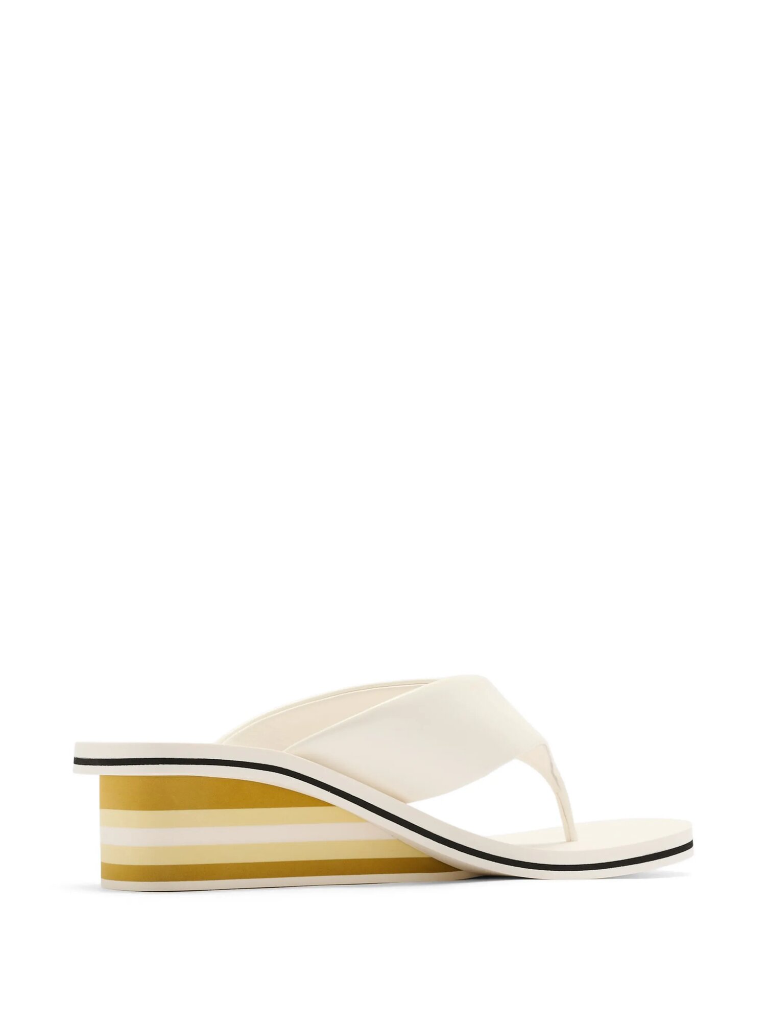 Шлёпанцы Chloe Striped wedge-heel flip-flops, размер 40 — фото 1
