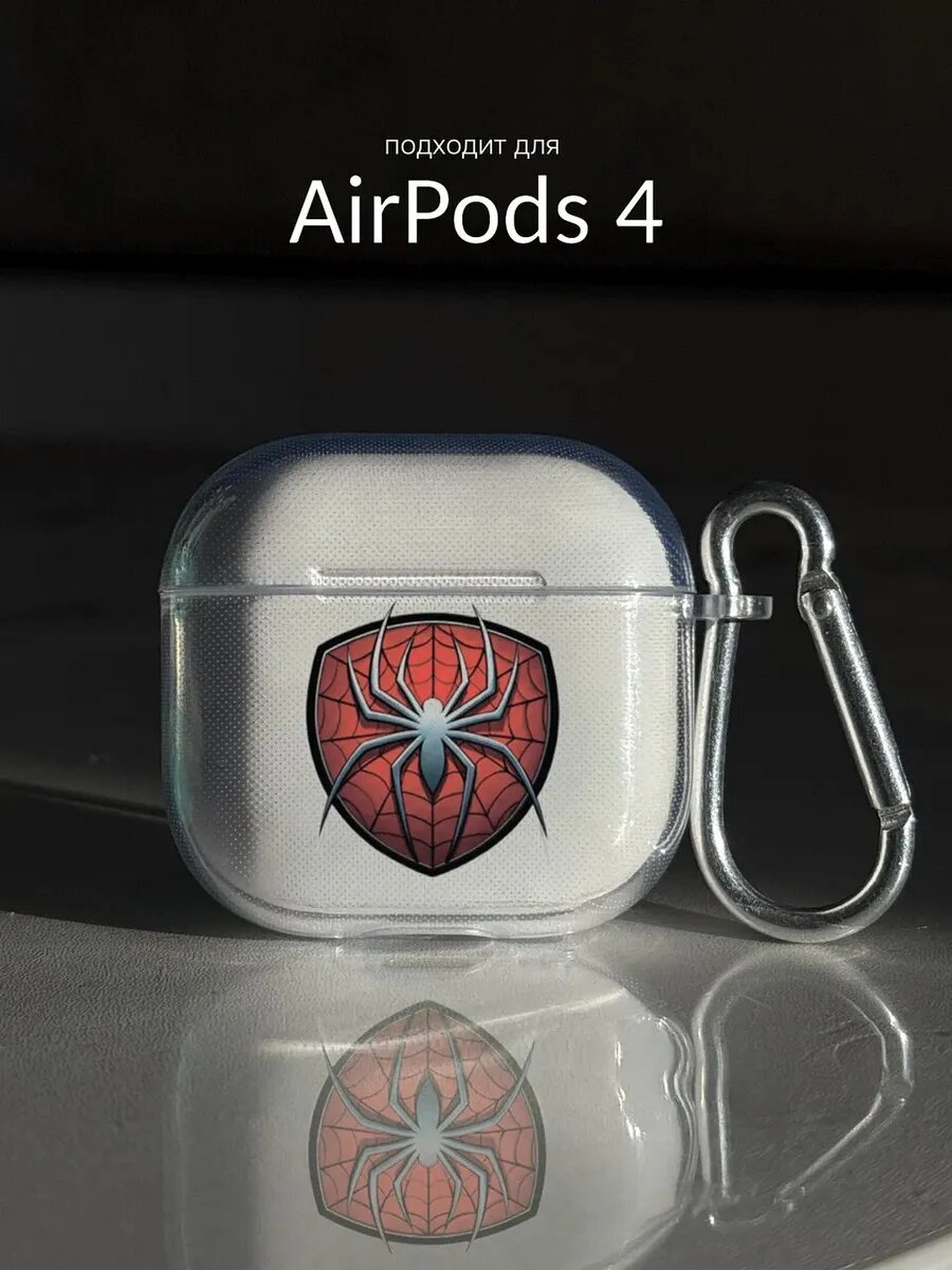Чехол на AirPods 4 человек паук