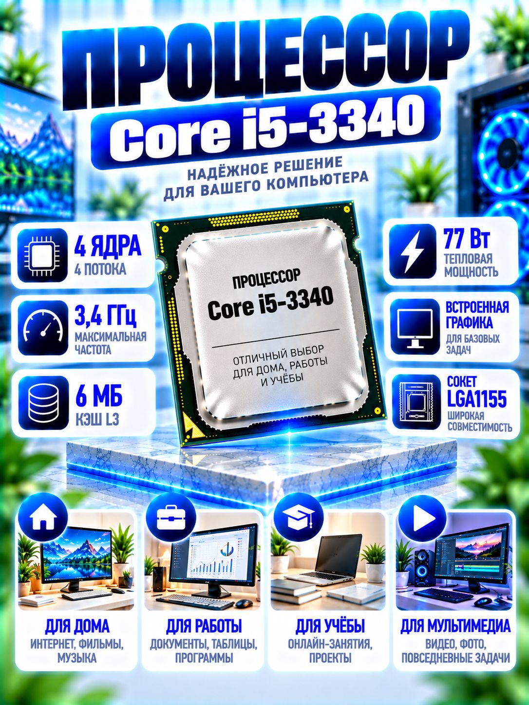 Процессор Core i5-3340