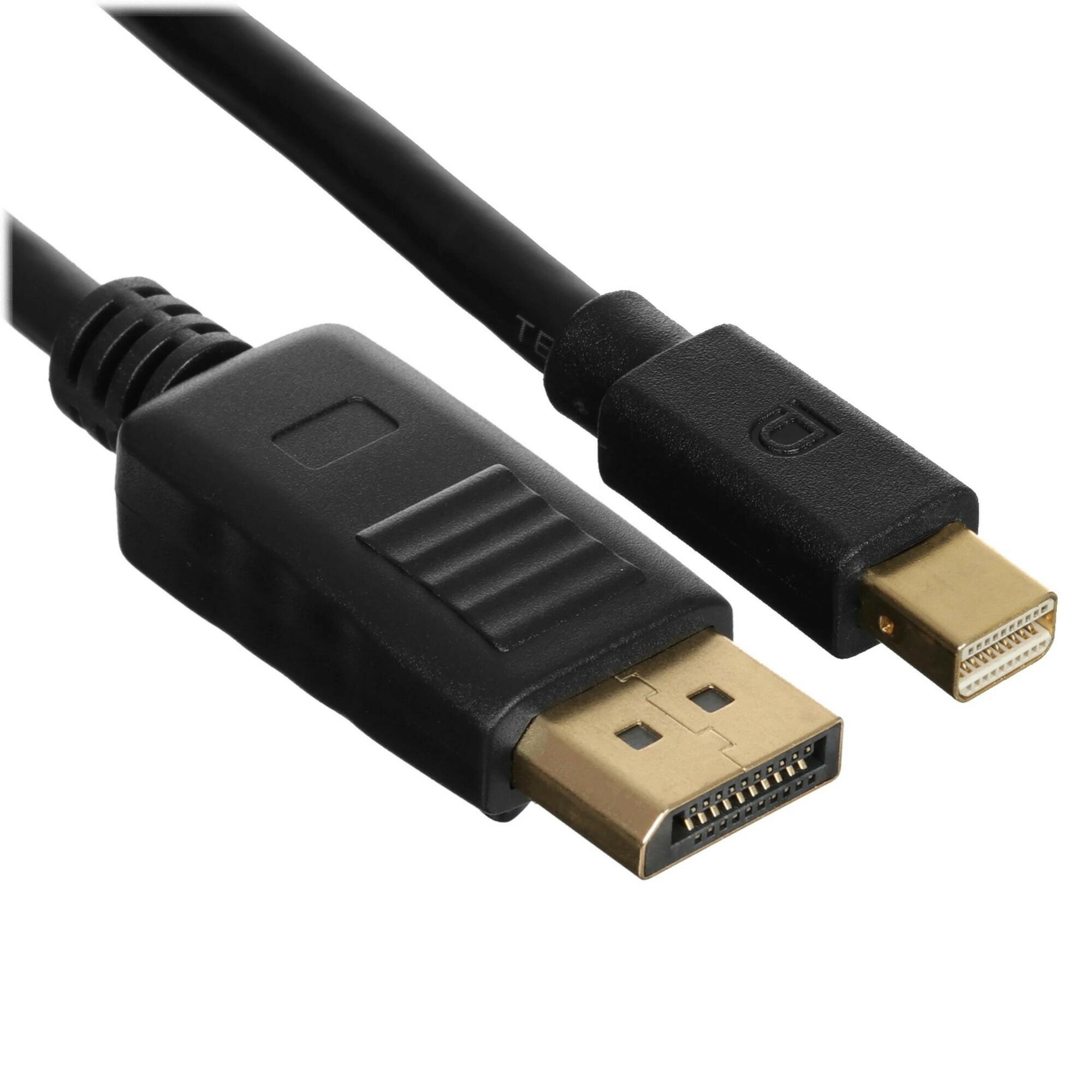 Видеокабель переходник Telecom DisplayPort Mini (male)-DisplayPort (male) 1.8 м