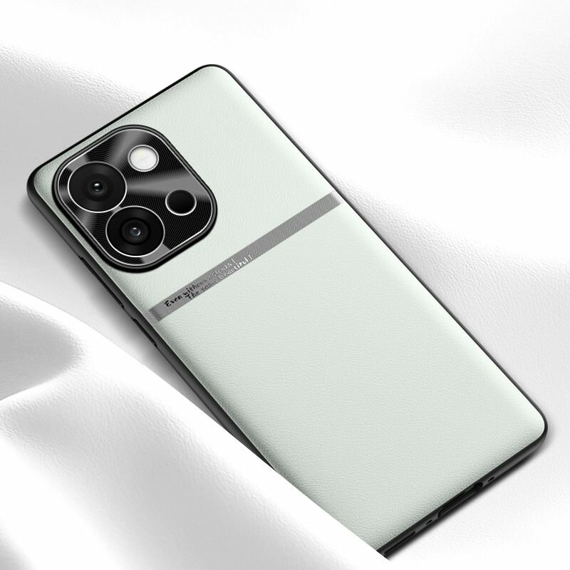 Чехол для OnePlus 13T/Один плюс 13T Кожаная мягкий TPU антиударный чехол