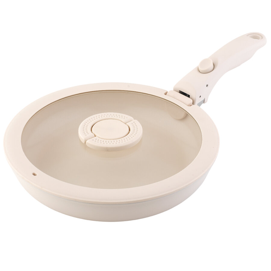 Сковорода с крышкой и съемной ручкой Smart Solutions Smart Ceramic, 24 см