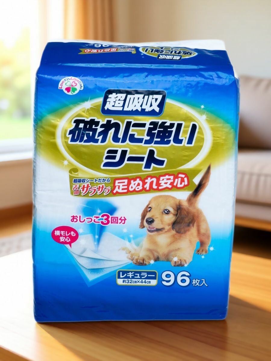 Пеленки впитывающие Japan Premium Pet для собак и кошек многоразовые 96 шт, 32х44 см.
