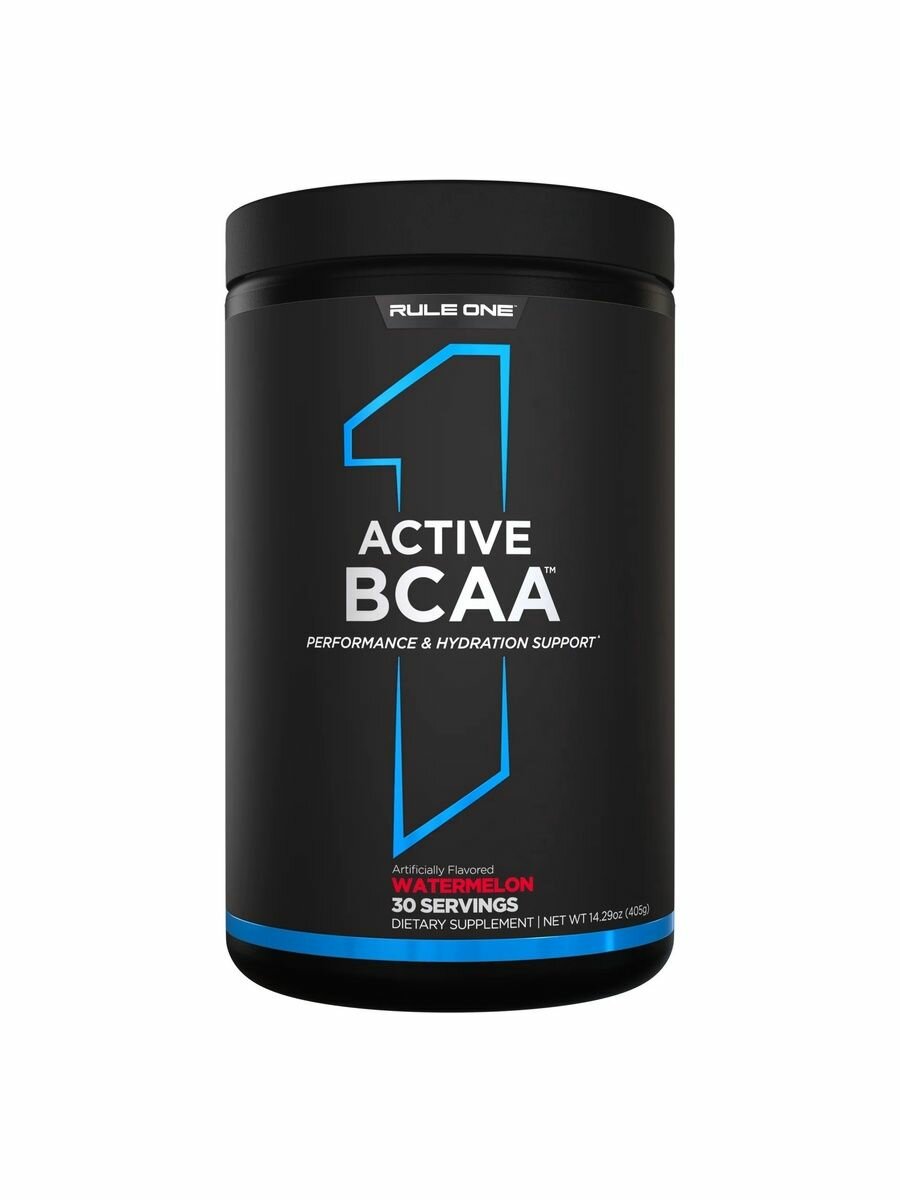 RULE ONE Active BCAA 405 г, аминокислоты, со вкусом арбуза