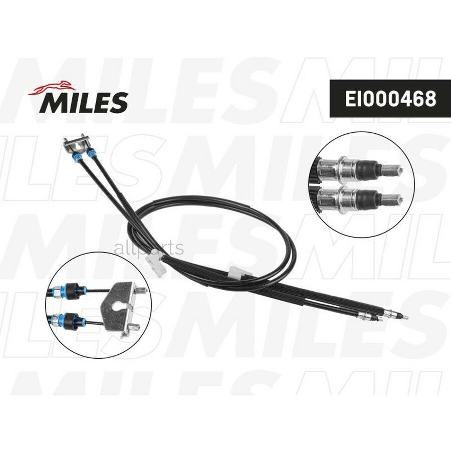 MILES EI000468 Трос стояночного тормоза VOLVO S40 05-