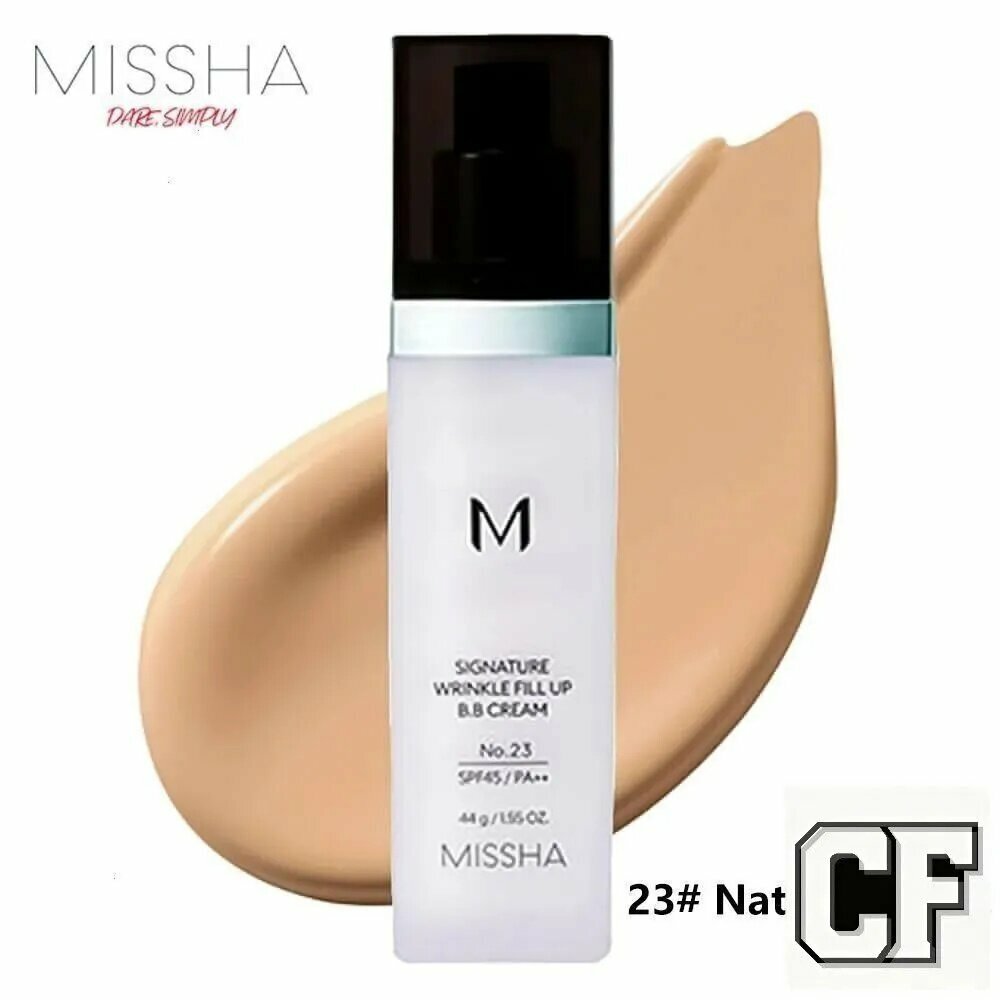 BB крем MISSHA Signature Wrinkle Fill Up BB Cream 44г (SPF37 PA++) 23# Natural Beige, корейская косметика, Тональный ББ крем для лица