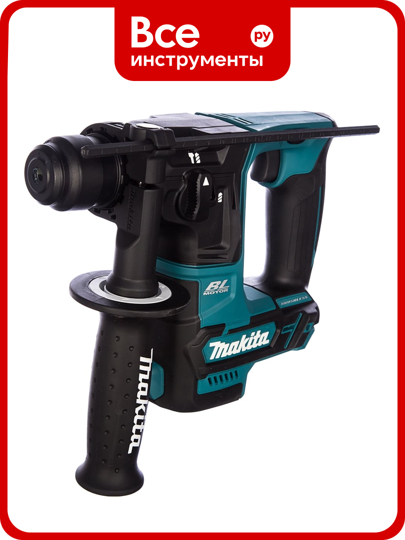 Перфоратор Makita HR166DZ, бесщеточный, 10,8 В, 2 режима, подсветка, патрон SDS-plus