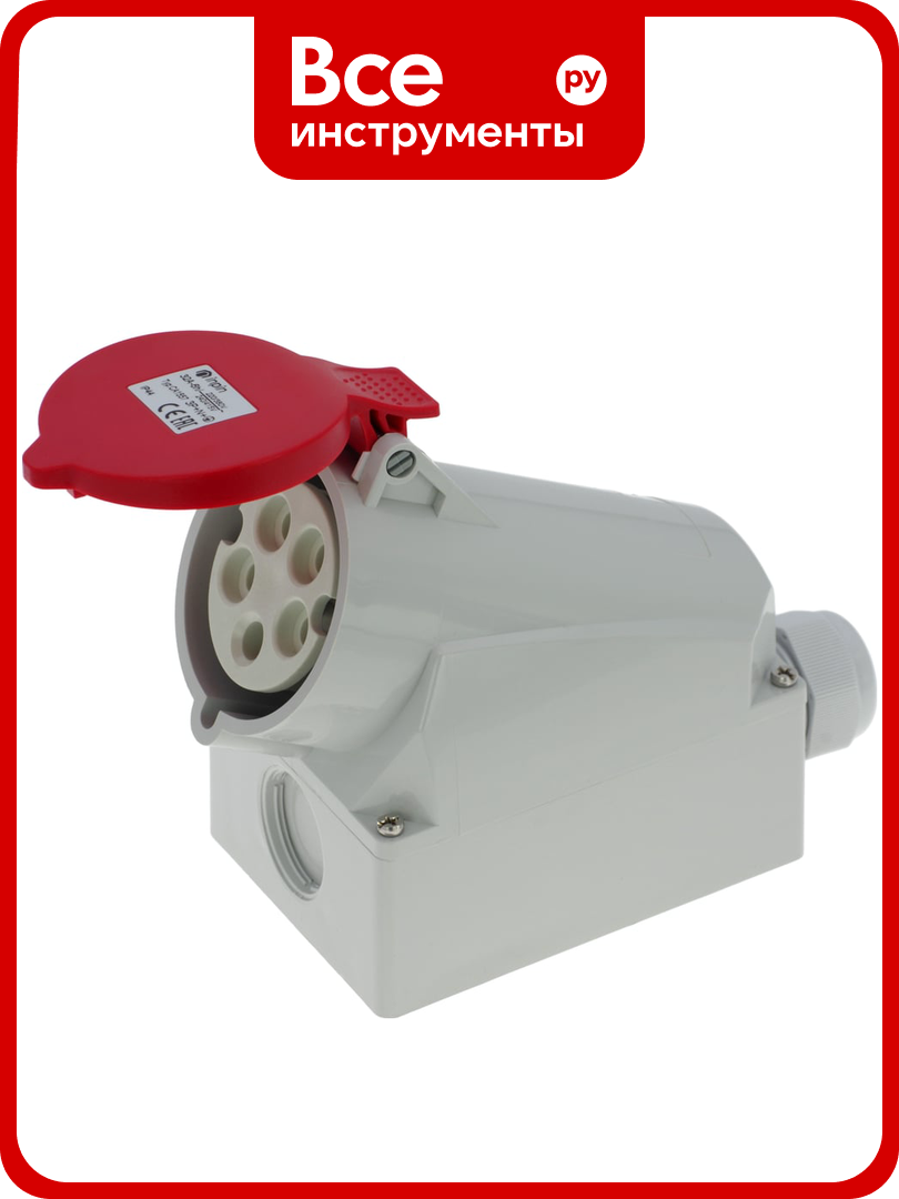 Настенная розетка INPIN 32A/400V/3P+N+E/IP44 CA1557