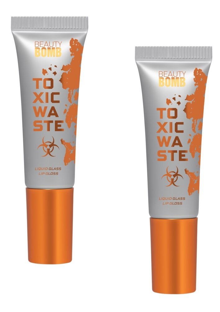 Блеск для губ Beauty Bomb с эффектом «жидкого стекла» / Liquid glass lip gloss «Toxic waste» тон 01 2шт