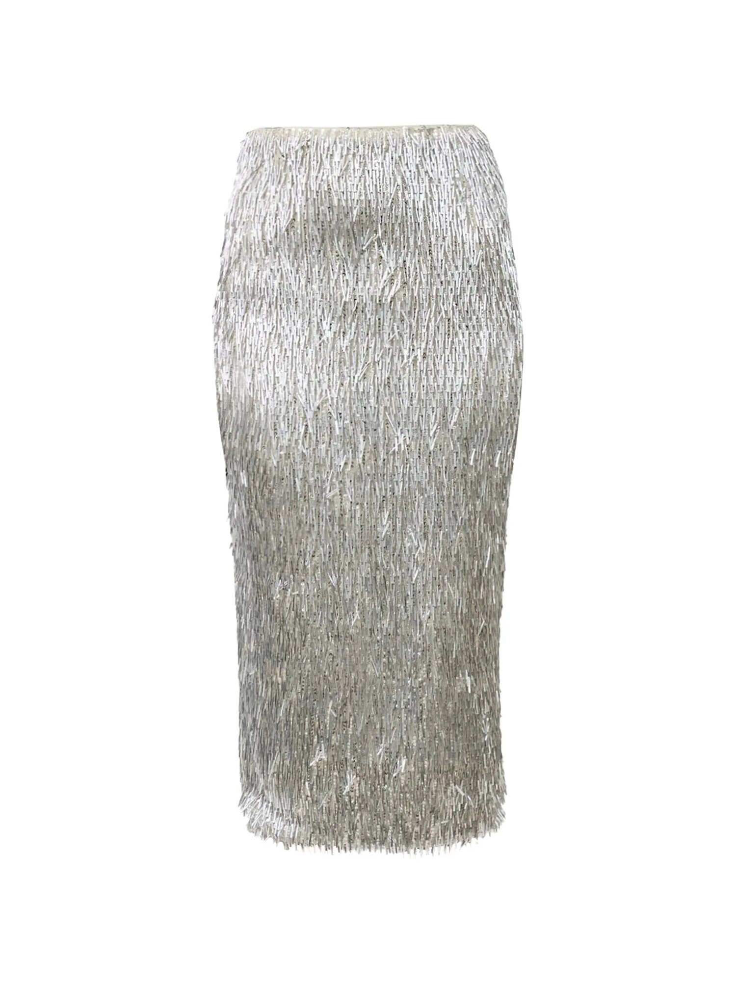 Юбка Tao sequin-embellished fringed midi skirt