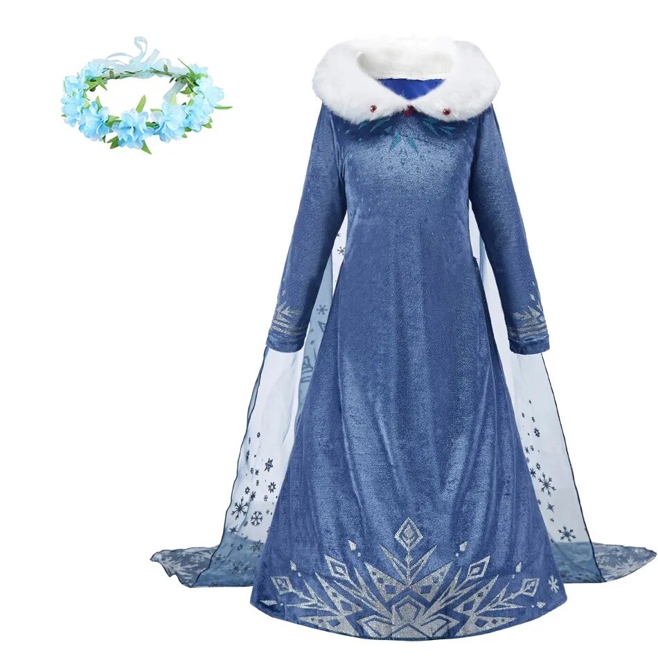 Детское платье Эльза "Frozen", Size 120, Dress Set 08