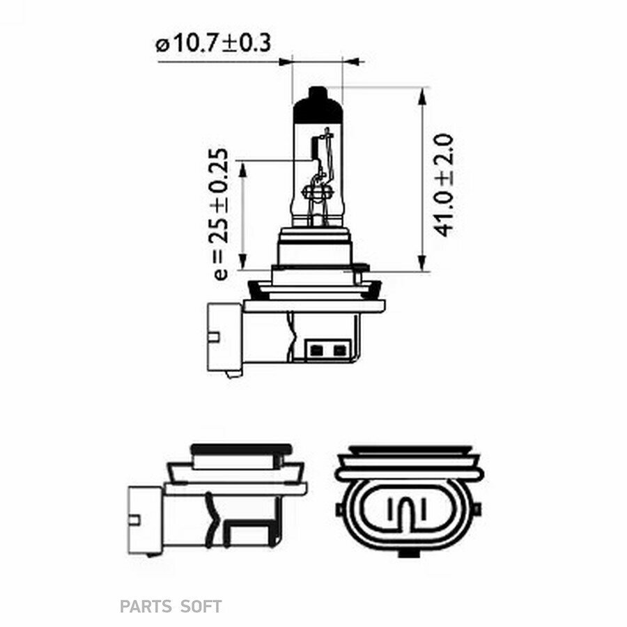 Автолампа (872790036430930) от официального дистрибьютора, PHILIPS, артикул 12362PRC1