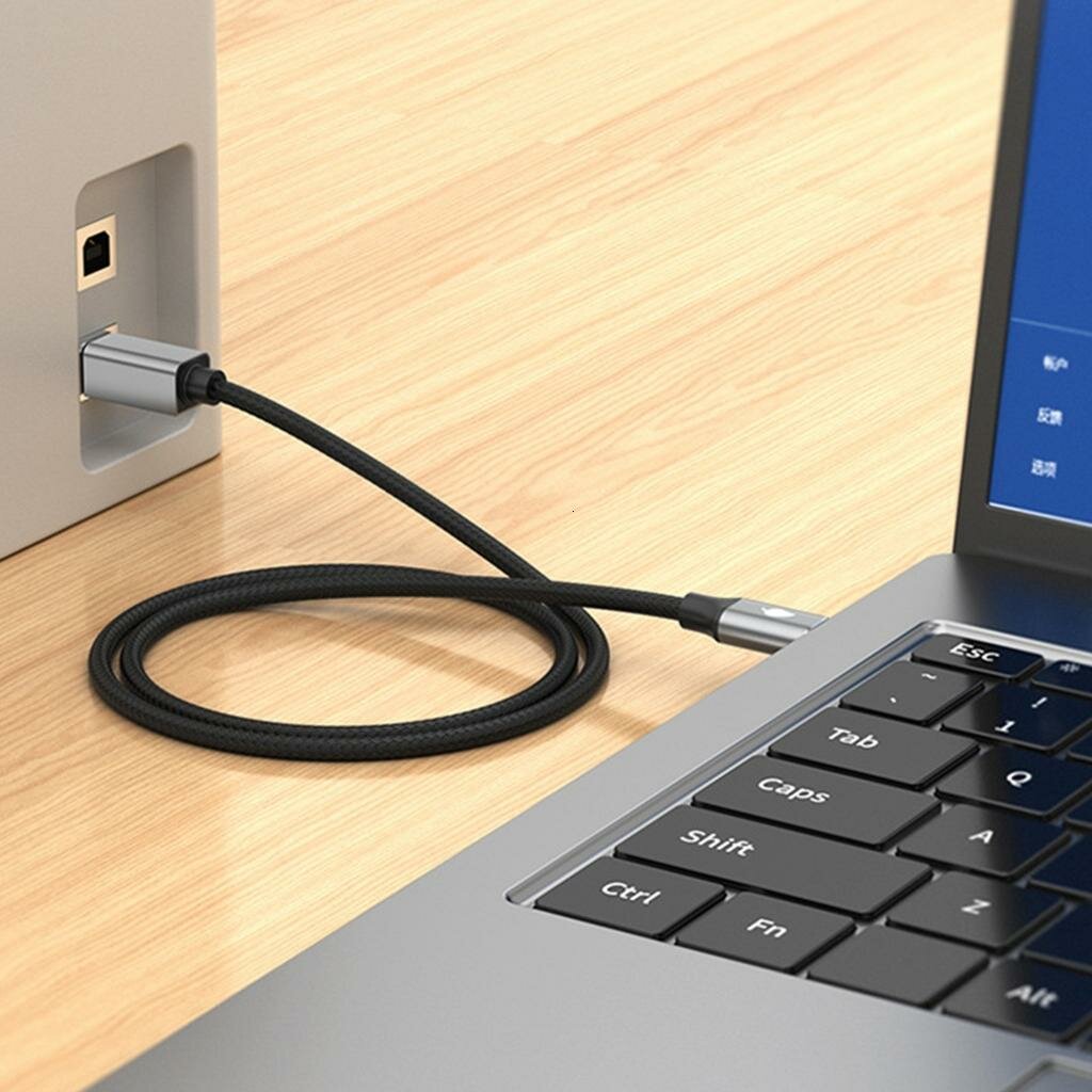 Кабель USB-C — USB-B для принтеров, 1m — фото 1