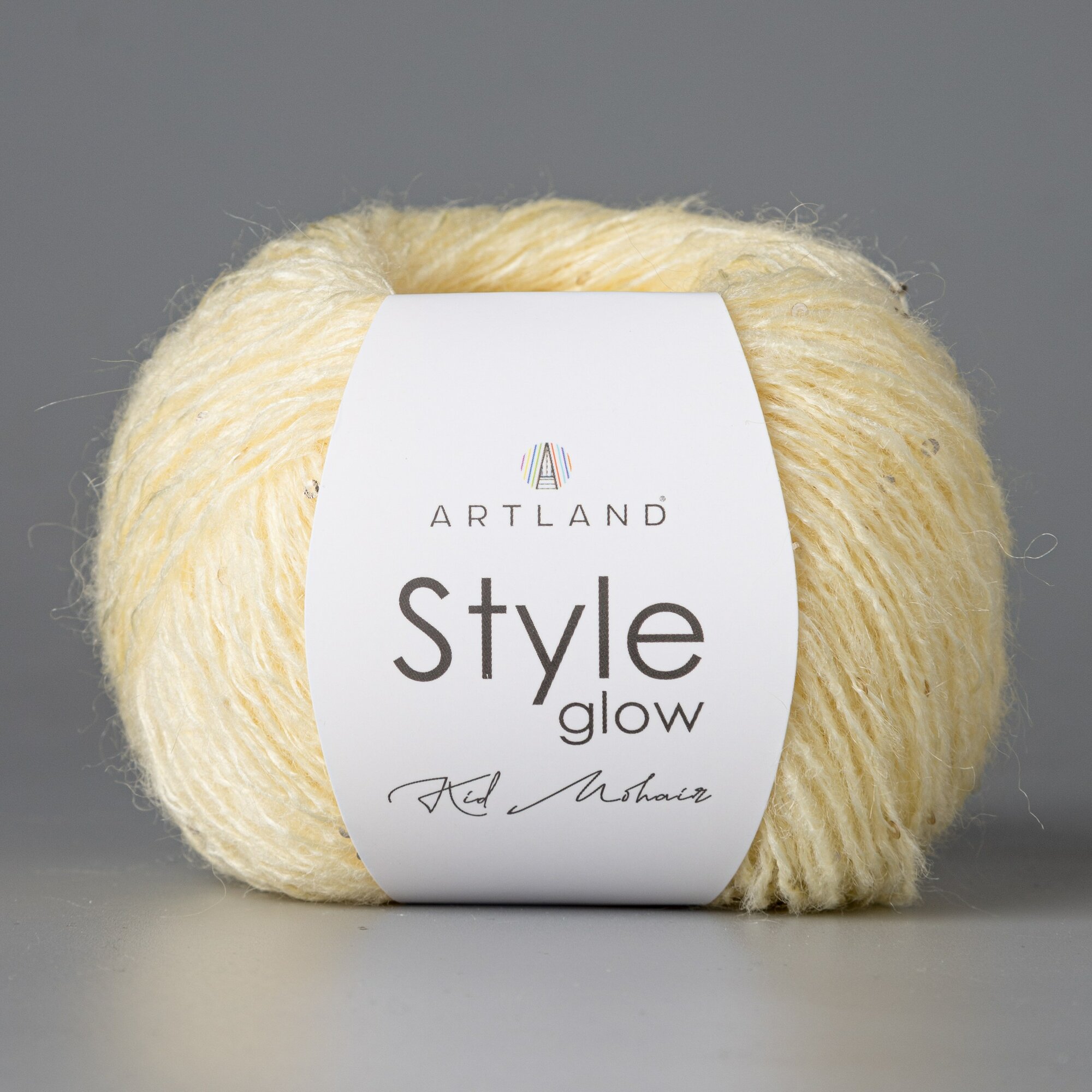 Пряжа для вязания Style glow Artland 5 мотков (140 м, 25 гр), цвет 35 светло желтый