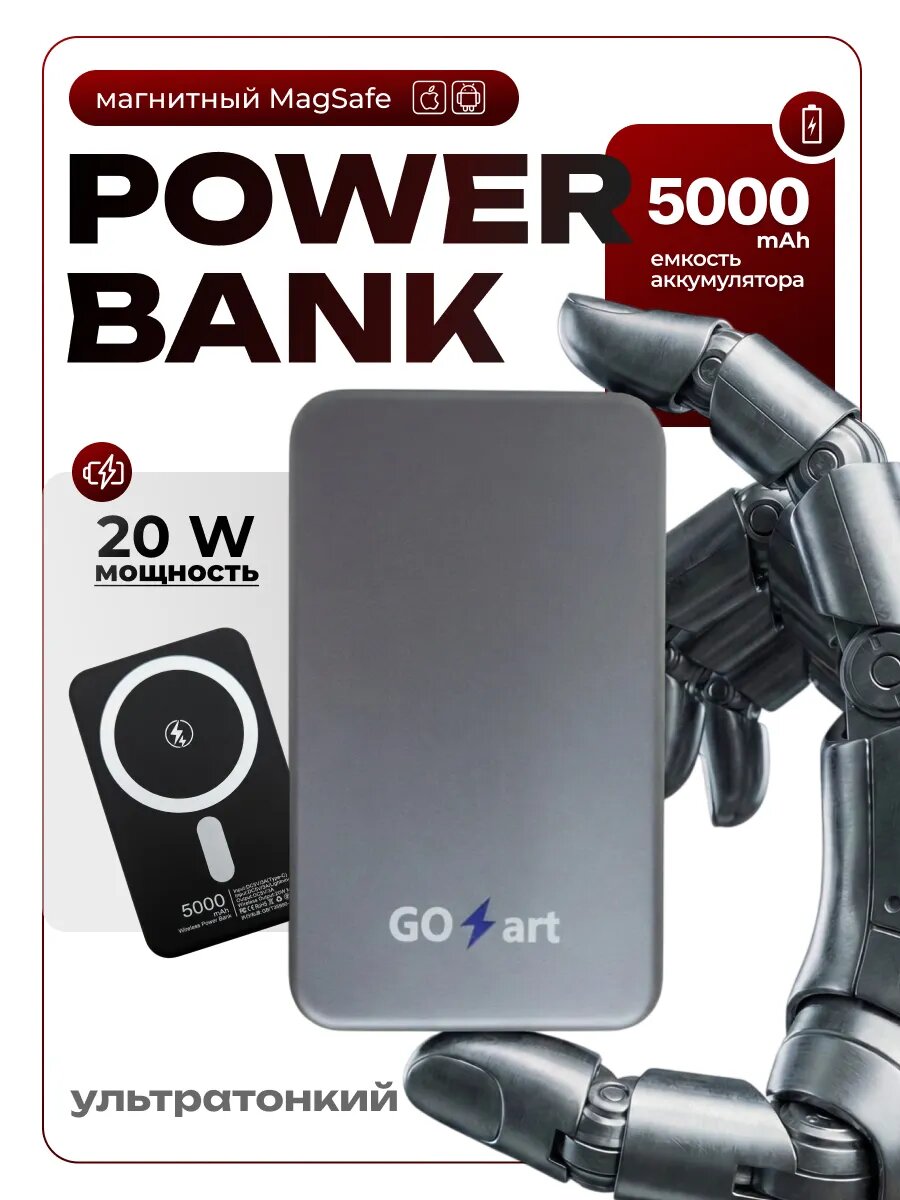 Беспроводной повербанк 5000mAh MagSafe для iphone