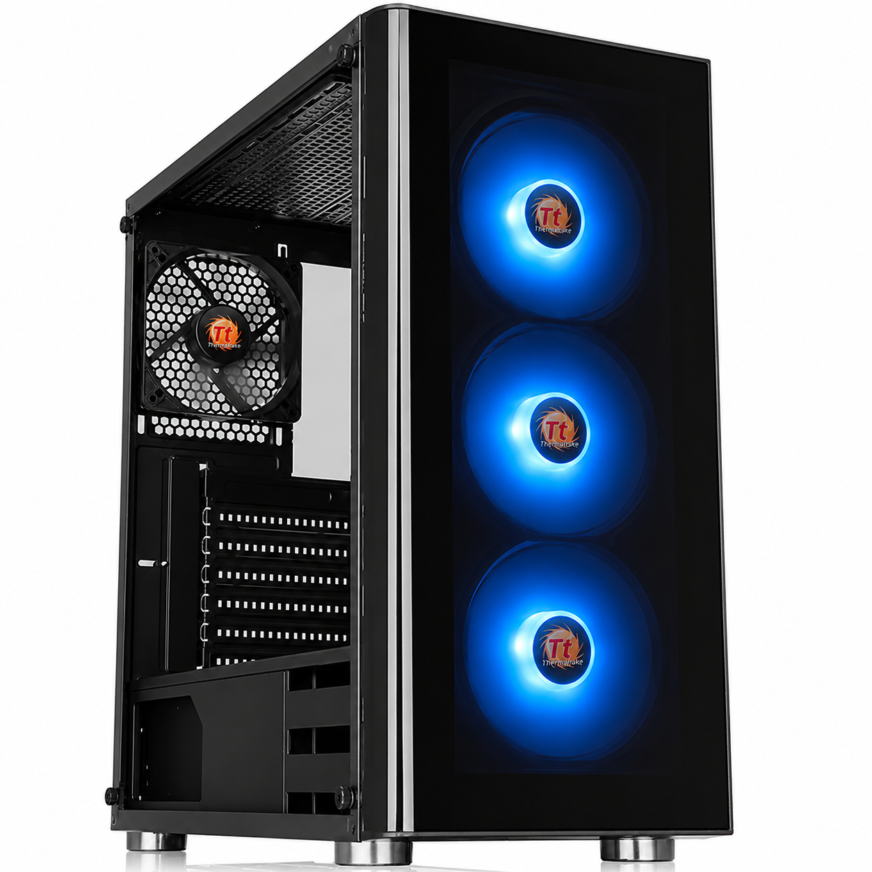Корпус Midi-Tower Thermaltake V200 TG RGB Black (CA-1K8-00M1WN-01)