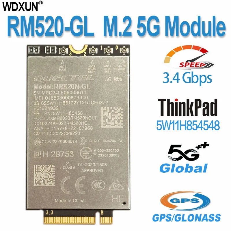 Модуль Quectel RM520N-GL 5G WDXUN