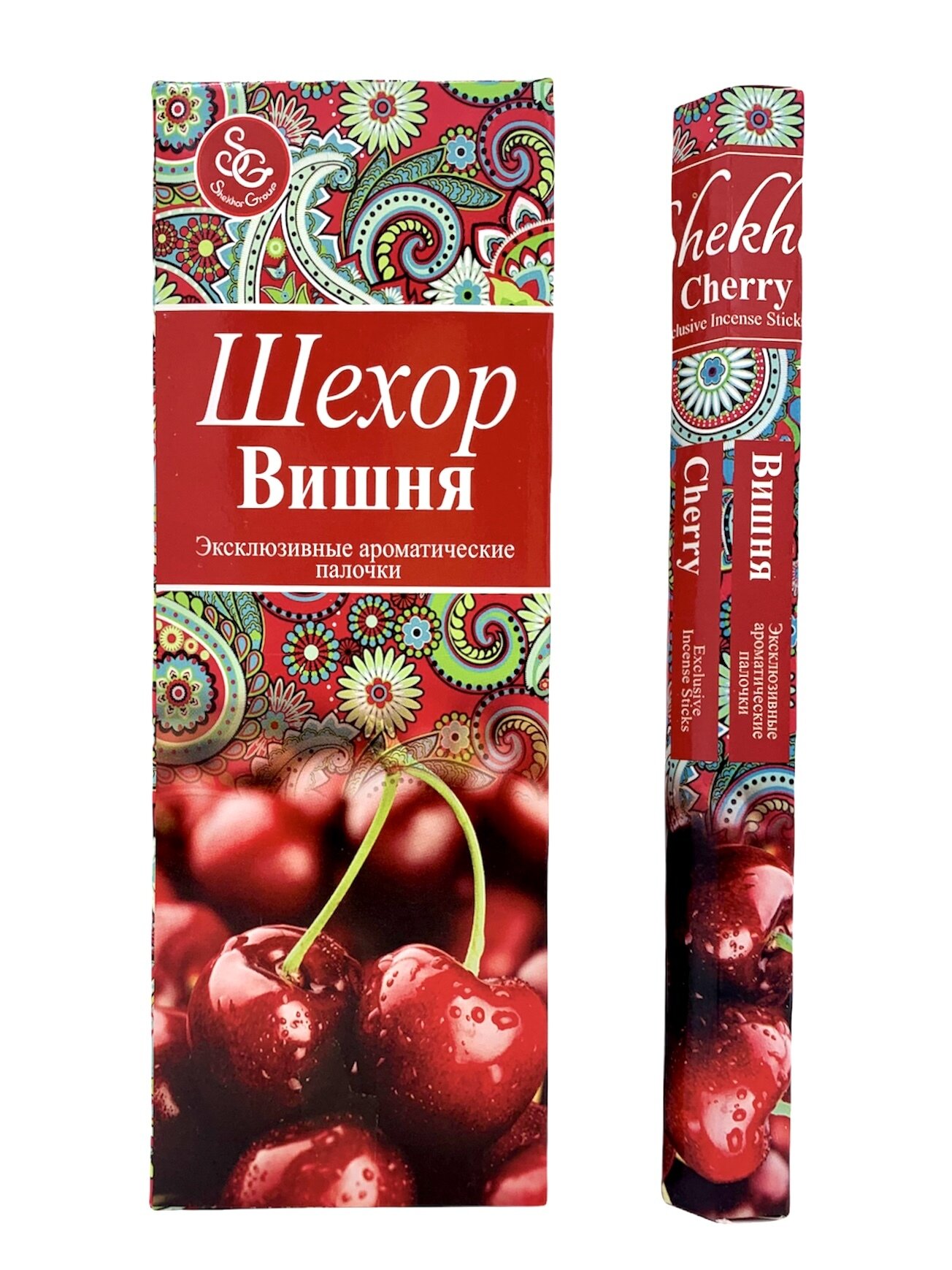 Благовония Вишня Эксклюзивные ароматические палочки Shekhor Индия