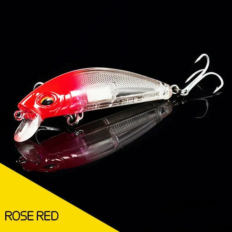 Светящиеся блесны для ловли рыбы 7 см rose red