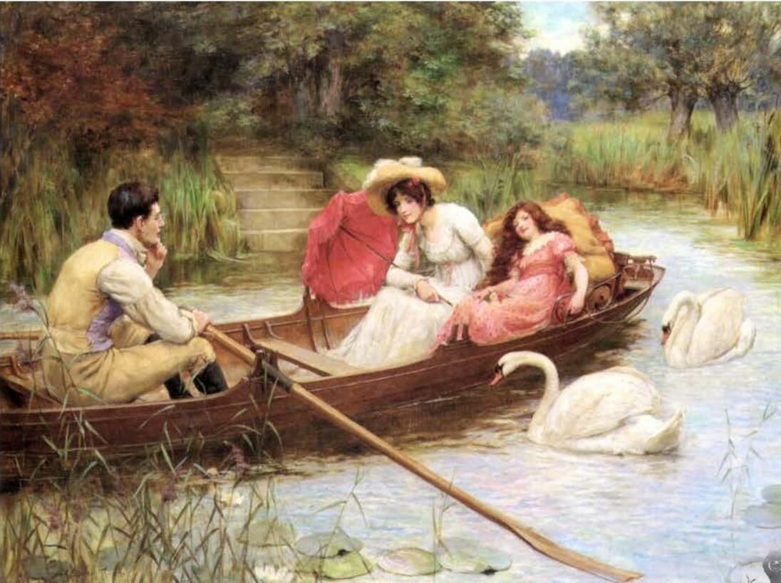 Схема для вышивки крестом HAED Summer Pleasures on The River/Летние удовольствия на реке