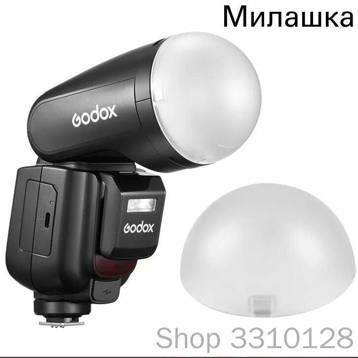 Купольный диффузор, совместимый с H200R AK-R11, круглая вспышка Godox V1 Flash Series V1-S V1-N V1-C Pro AD200