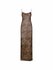 Платье Maison Close Leopard-print backless dress, размер XS, brown