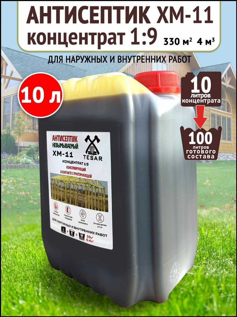 Антисептик невымываемый концентрат TESAR ХМ-11 10 литр