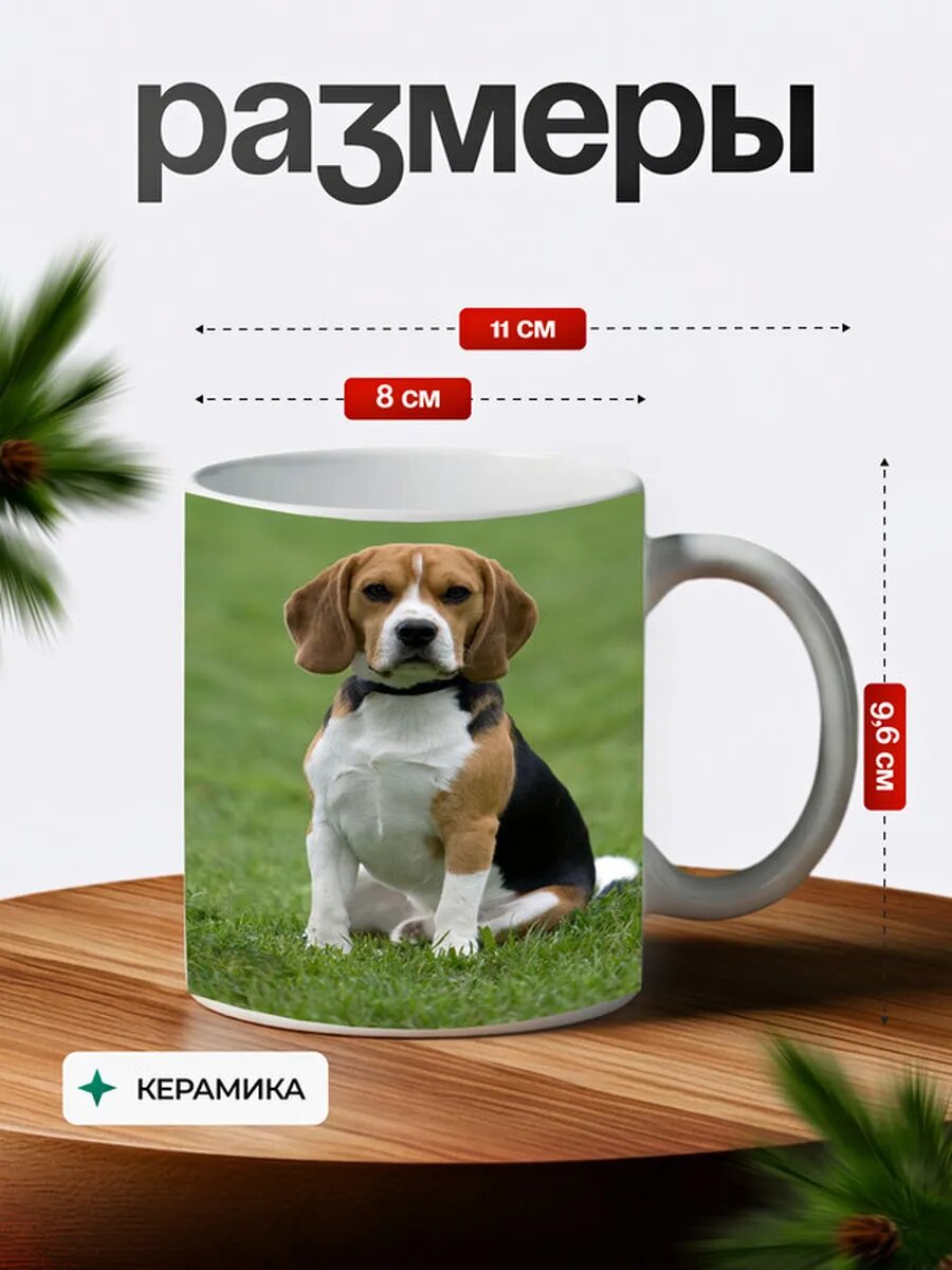Кружка Бигль 3, — фото 1