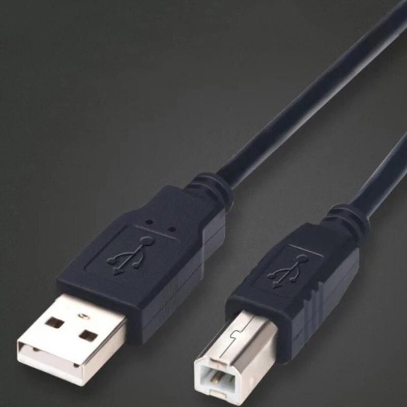 Новый USB-кабель для принтера, USB 2.0, Type A Male - Type B Male, для принтеров и сканеров — фото 1