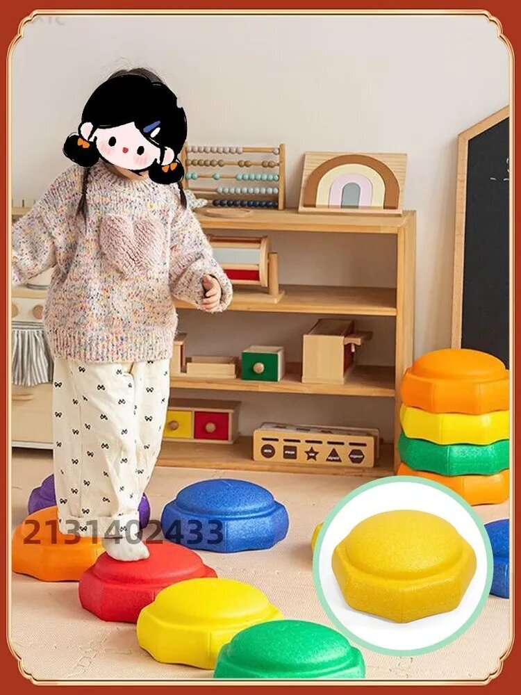 Детские игровые камни для пересечения реки 1 шт