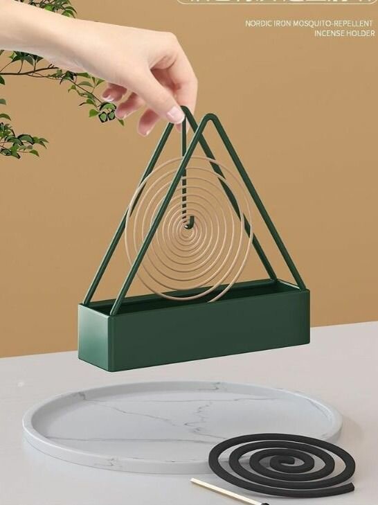 Подставка спиралей от комаров 1 шт. Треугольная коробка для москитных катушек