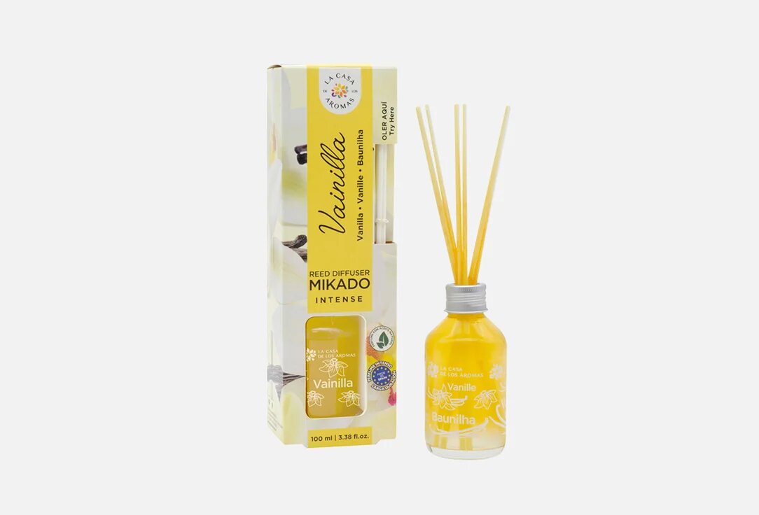 La Casa de los Aromas MIKADO INTENSE VANILLA Ароматизатор воздуха с палочками, Ваниль 100 мл
