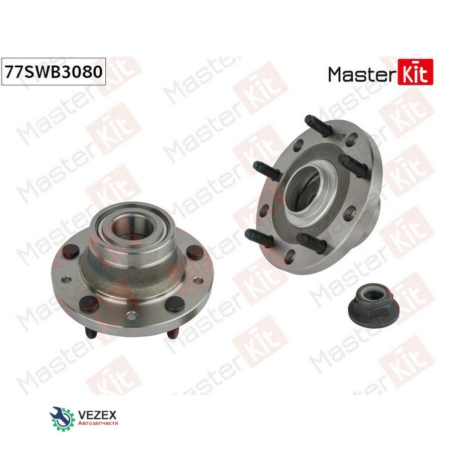 MASTERKIT 77SWB3080 Ступица в сборе с подшипником зад. Ford TRANSIT (FA_ _, FD_ _, FB_ _, FS_ _, FZ_ _, FC_ _) 77SWB3080