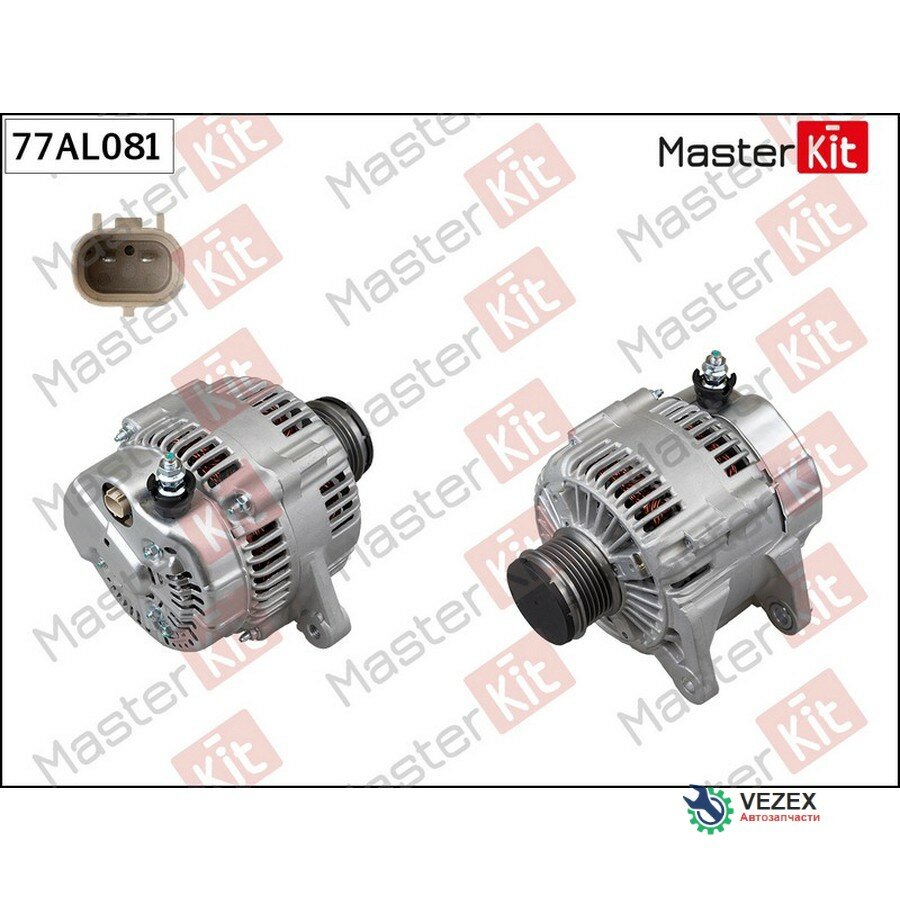 MASTERKIT 77AL081 Генератор JEEP CHEROKEE 2.4, GAZELLE 77AL081
