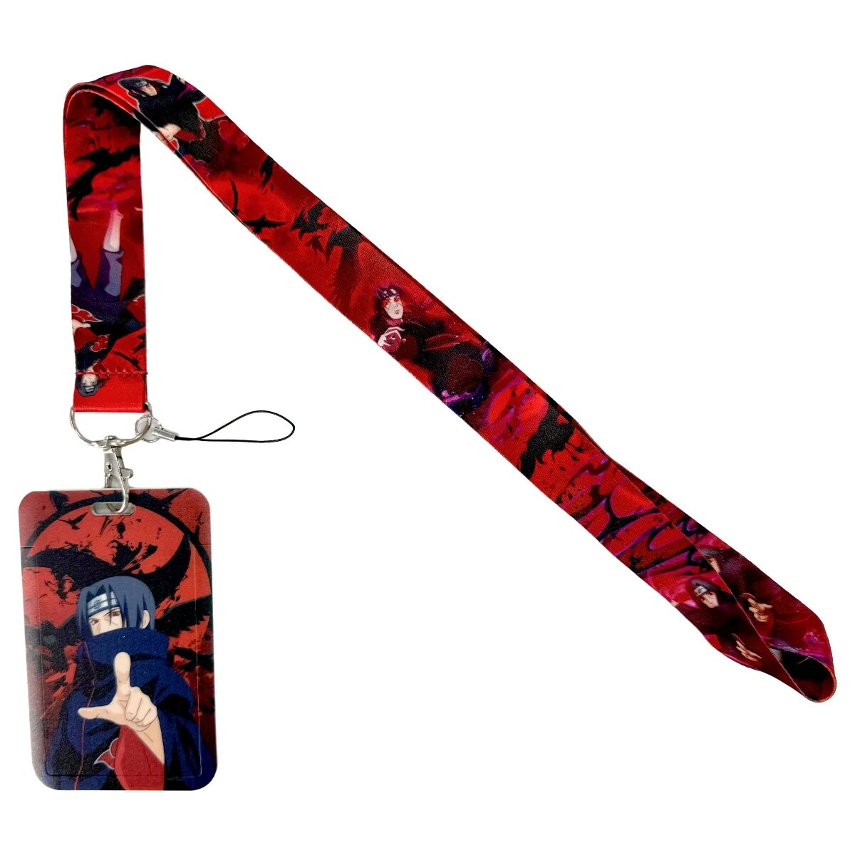 Anime Cartoon Credential Holder Keychains Neck Lanyard For Pass Card Anime Credit Card Holder Keychain Straps Wholesale