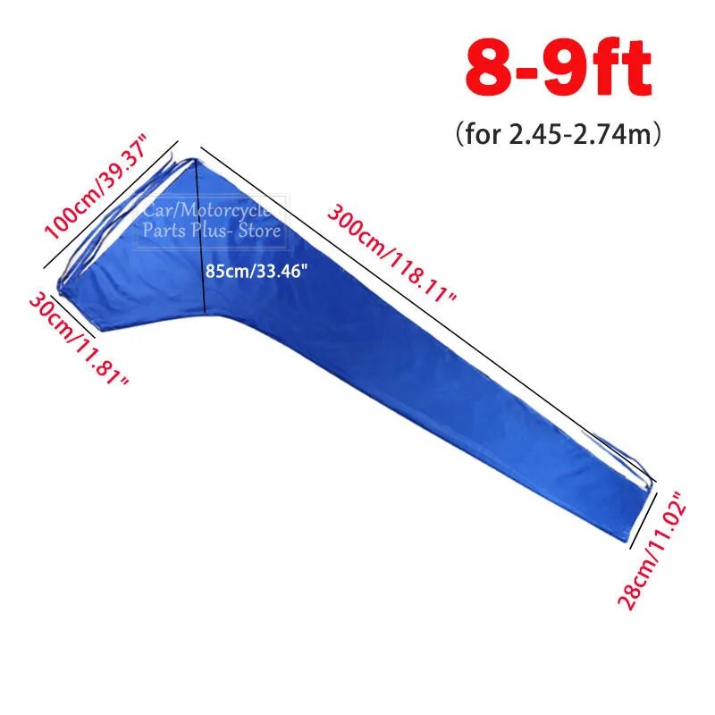 Водонепроницаемый чехол для парусной стрелы Oxford 210D синий 8-13 футов 8-9ft
