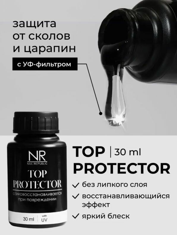 NR Топовое покрытие TOP PROTECTOR с UV фильтра (30 мл)