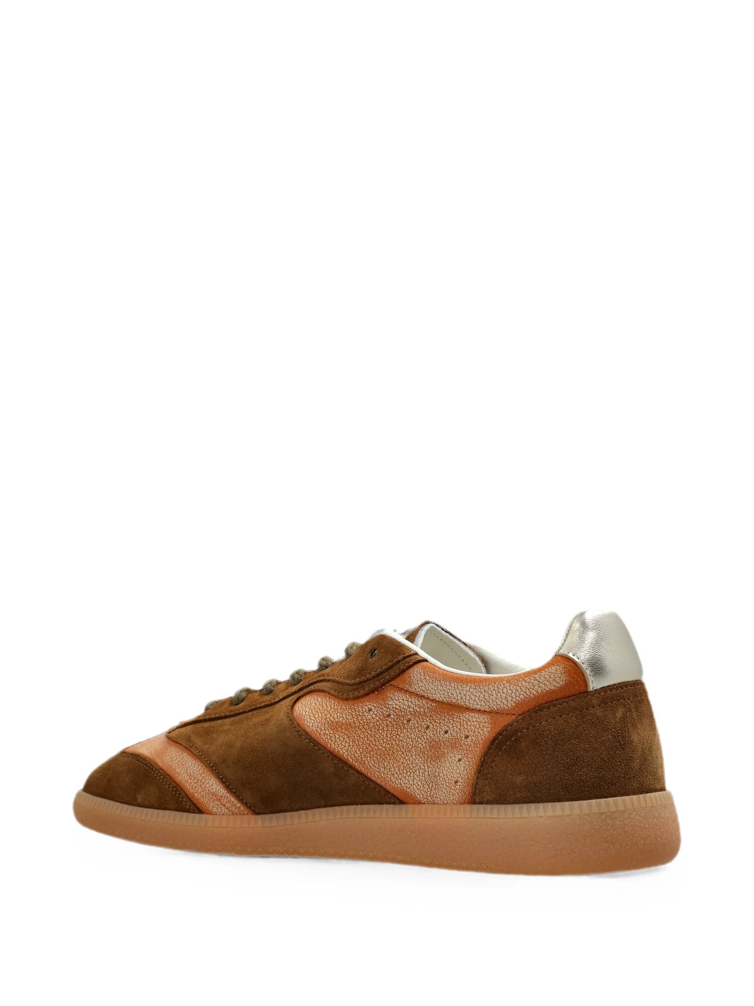 Кроссовки DSQUARED2 Logo-plaque panelled sneakers, размер 45, коричневый/серый/оранжевый — фото 1