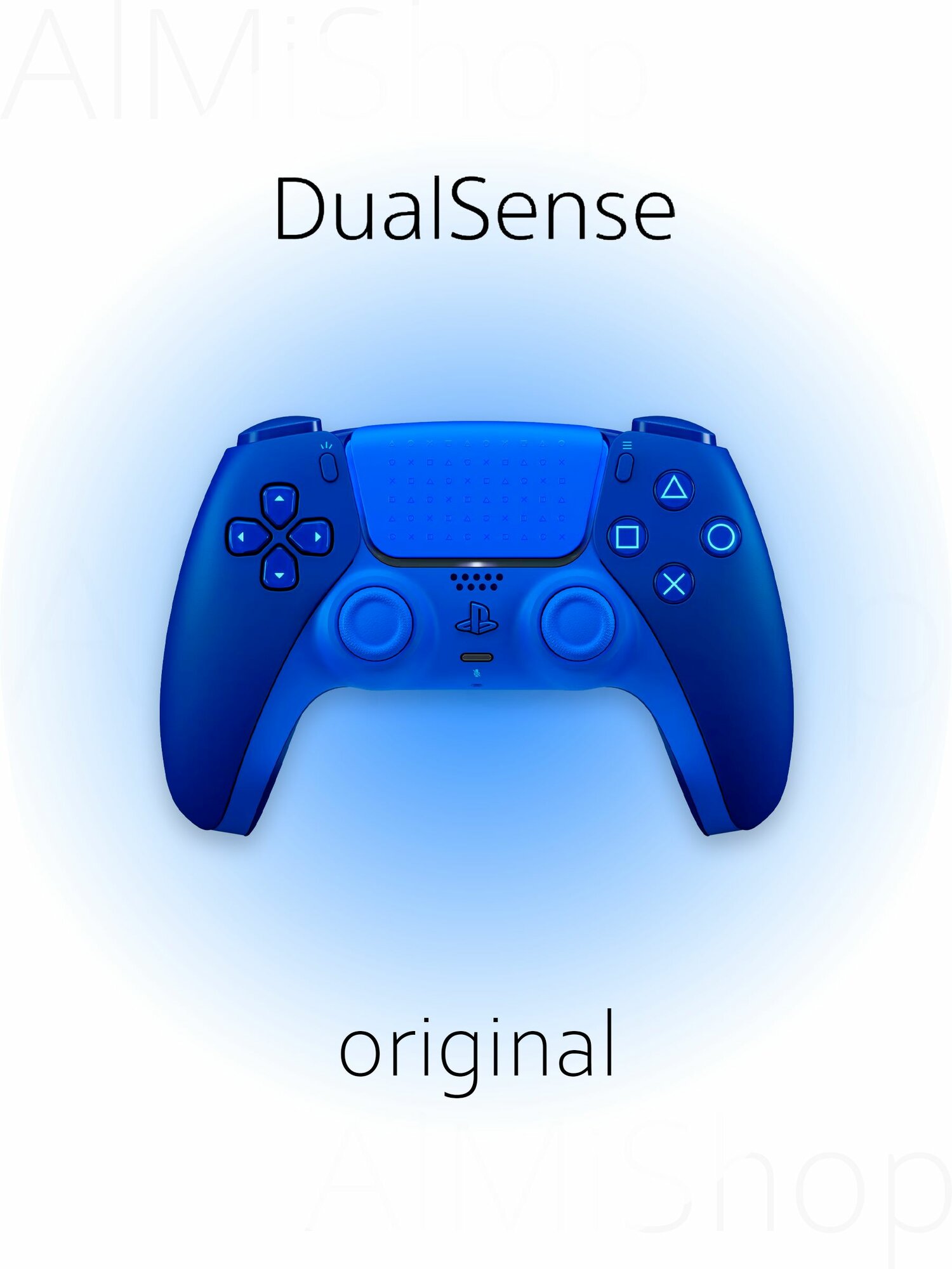 Беспроводной геймпад Sony DualSense для PS5, Сине-голубой (Icon Blue)