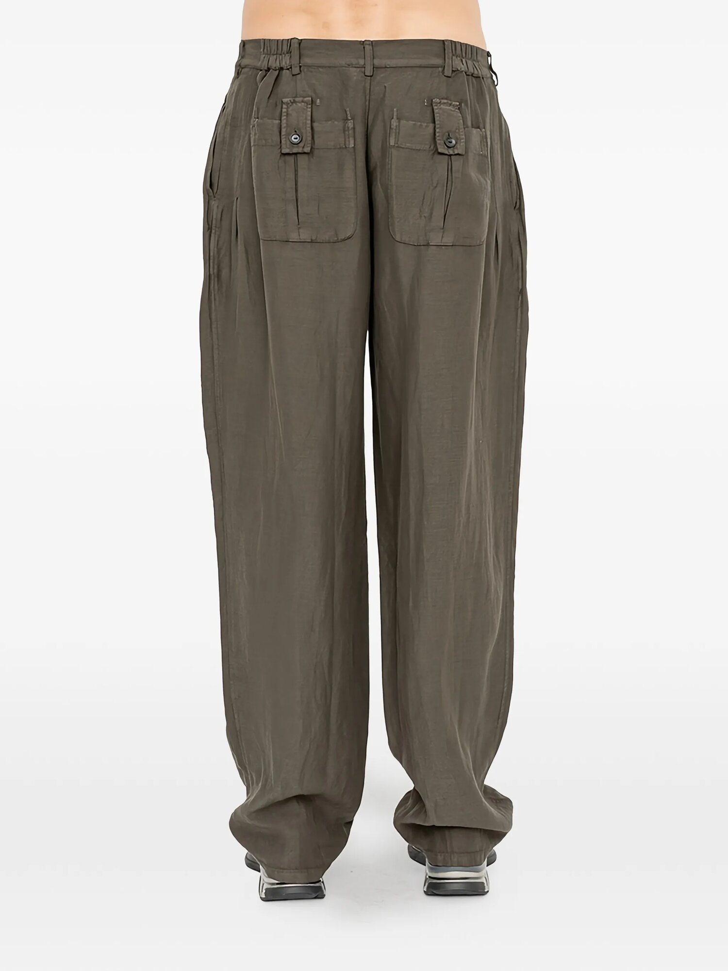 Брюки Andrea Ya'aqov Pleated patch-pocket trousers, размер 48, brown — фото 1