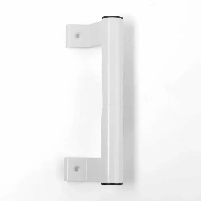 Ручка-скоба для пластиковых дверей , металлическая, 1шт Расстояние между отверстиями: 165 мм Общая длина: 200 мм