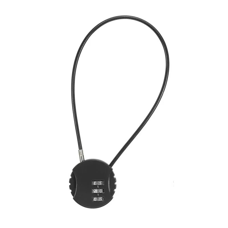 Кабельный кодовый замок 30 см u1 black