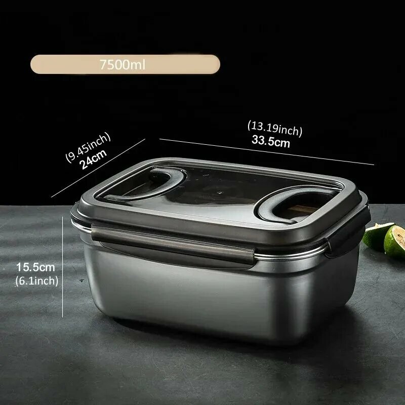 Пищевой герметичный контейнер коробка для продуктов с крышкой для кухни и холодильника