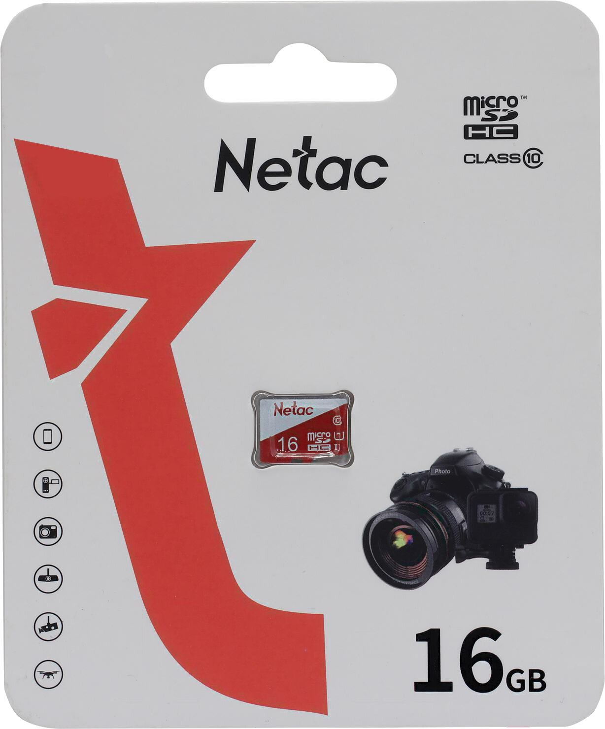 Флеш карта microSDHC 16GB Netac NT02P500ECO-016G-S P500 Eco w/o adapter