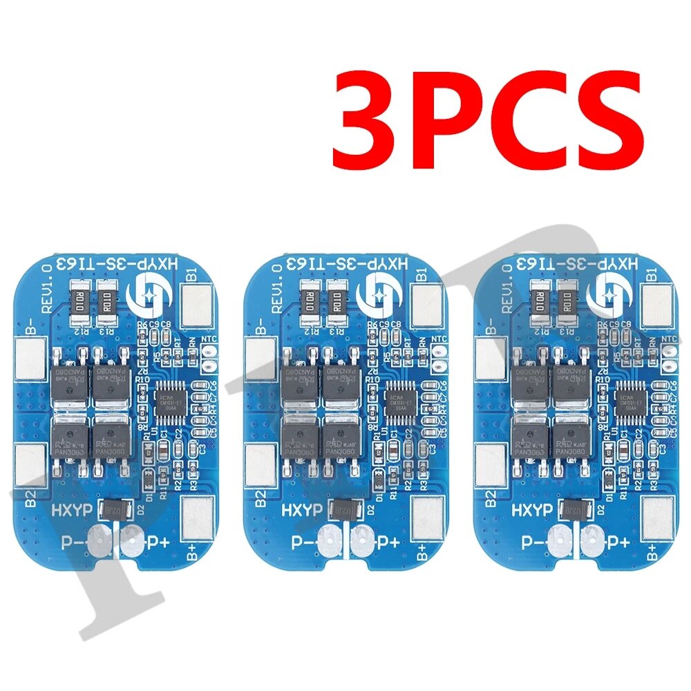 3шт BMS плата защиты аккумулятора 3S