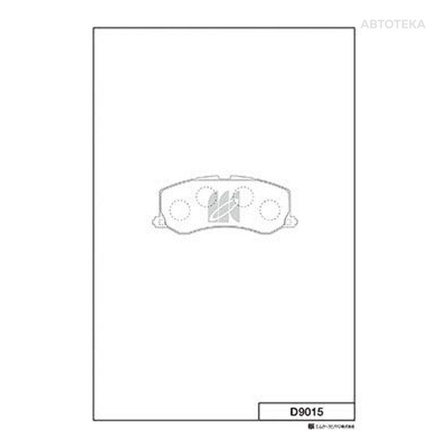 Колодки тормозные KASHIYAMA D9015 SUZUKI CULTUS A#44S, A#34S 88-98