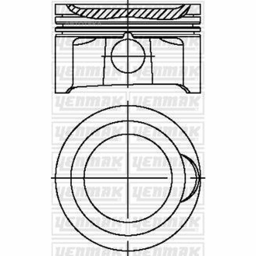 8275 mm. Поршень с пальцемс кольцам YENMAK 3104327025