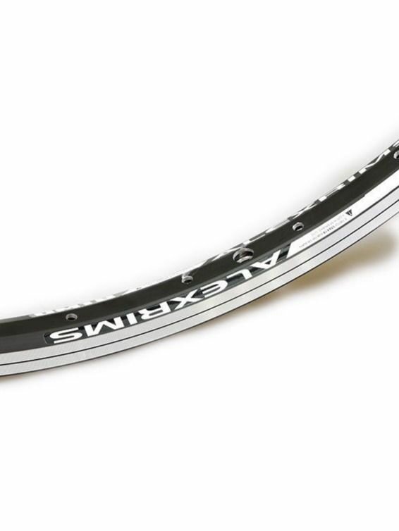 Обод ALEXRIMS DM18-(A/V)-27.5-36 алюминиевый, двойной, 36H, фрезерованный, индикатор износа, 584х18/25х16мм, A/V, анодированный, черный