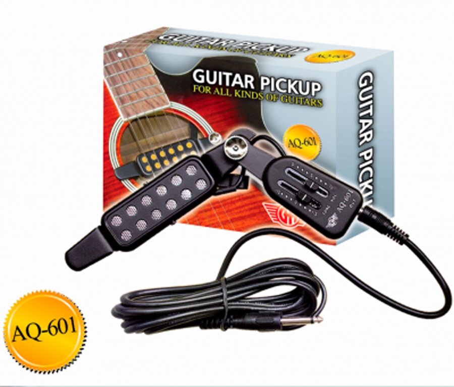 GH AQ-601 - Звукосниматель электромагнитный встраиваемый в резонаторное отверстие гитары